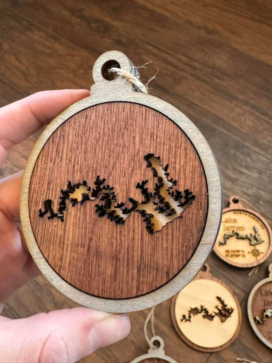Custom 3D Wooden Lake James Ornament – Coley's Graphics